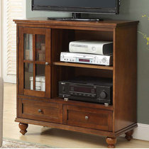 Charlton Home Schererville 40 TV Stands with Storage Cabinet and Shelves Reviews Wayfair